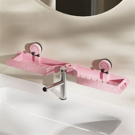 Bathroom Storage Rack Foldable Corner Design Ventilated Drainage