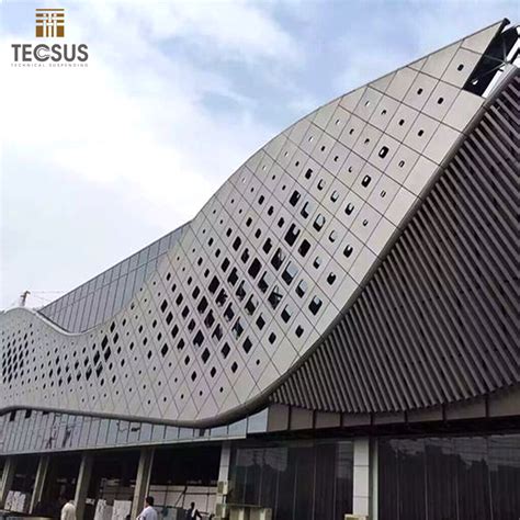 Exterior Commercial Building Metal Cladding Aluminum Veneer Solid Panel