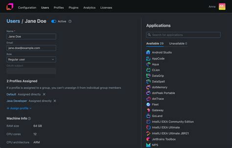 User Management Ide Services Documentation
