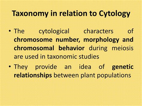 Cytotaxonomy Pptx
