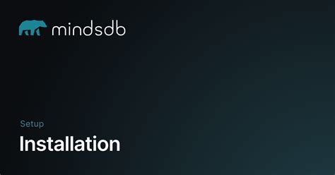 Installation Mindsdb