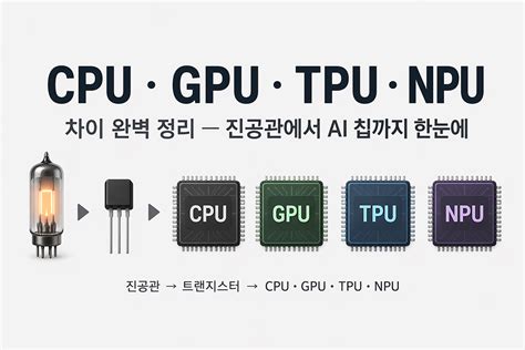 Cpu Gpu Tpu Npu 차이 완벽 정리 — 진공관에서 Ai 칩까지 한눈에 Next World