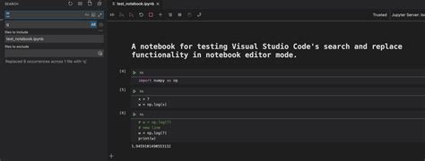 Results After Find And Replace Are Not Displayed By The Notebook Editor · Issue 3960