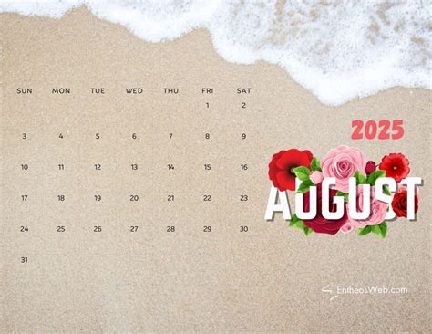 Free August Calendar For 2026 Pdf Entheosweb