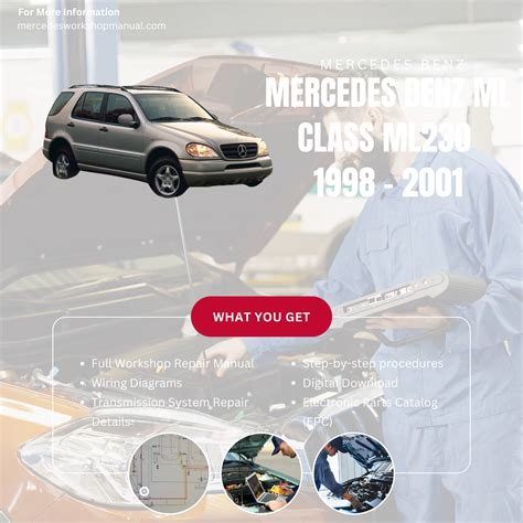 Mercedes Benz Ml Class Ml230 Workshop Service And Repair Manual 1998