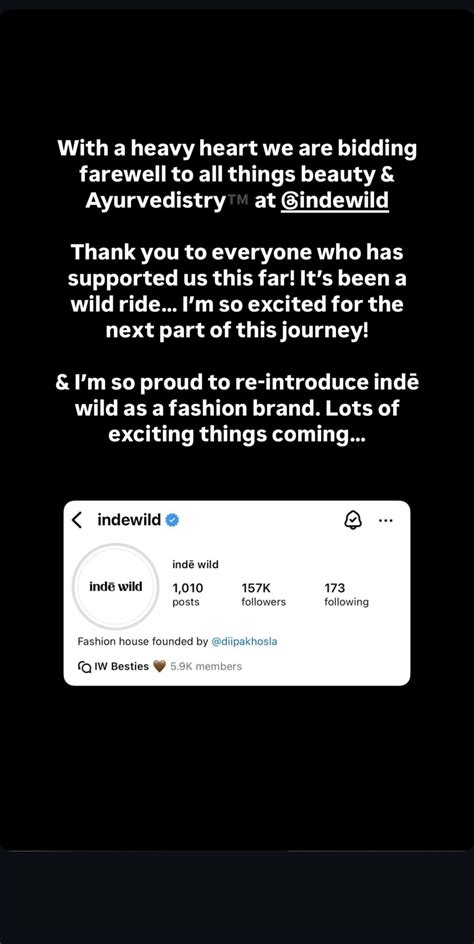 Did Indē Wild Just Rebrand As A Fashion Brand Yadavi Shetty