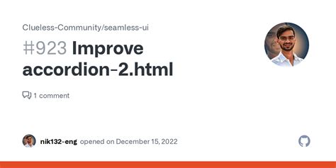 Improve Accordion 2html · Issue 923 · Clueless Communityseamless Ui