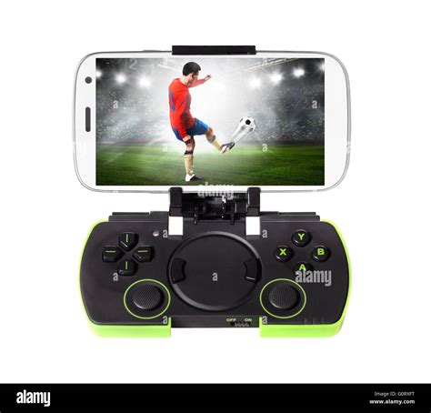 Smartphone With Gamepad Stock Photo Alamy