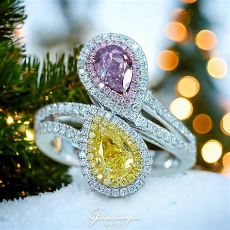 Duet Radiance™ Ring — Pink Sapphire And Fancy Yellow Diamond With Gia