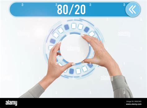 Conceptual Caption 80 To 20 Percent Pareto Principle Of Factor