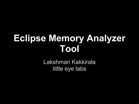 Eclipse Memory Analyzer Tool Pdf