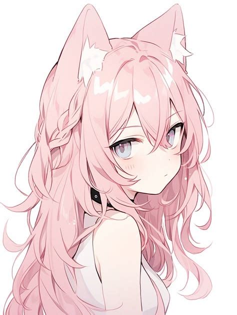 Pink Anime Catgirl