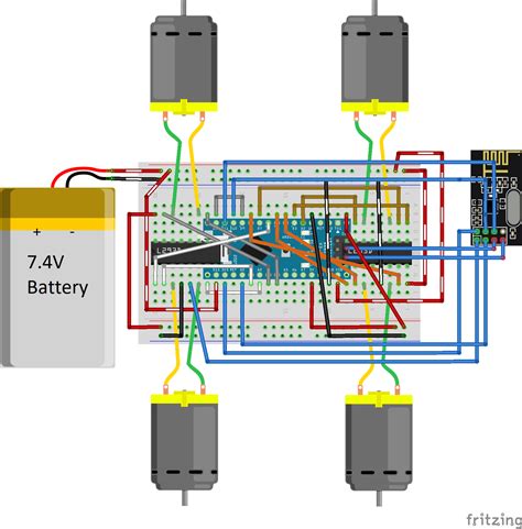 simple rc mecanum wheels robot wif arduino trybotics