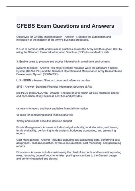 Gfebs Exam Questions And Answers 2024 Graded A Gfebs Stuvia Us