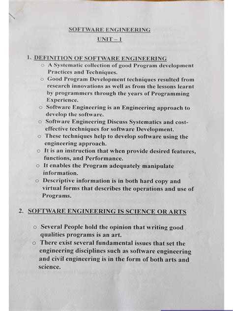 Software Engineering Unit 1 A Pdf