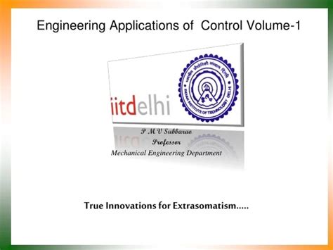 Ppt Insights Into Control Engineering Methods And Applications
