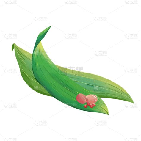 卡通感端午节粽叶元素贴纸