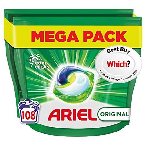 Ariel All In 1 Pods Washing Liquid Laundry Detergent Tablets Capsules 108 Washes 54 X 2