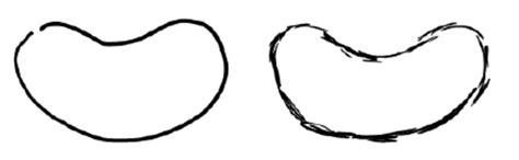 Idealized Sketches Left 1 Stroke Are More Com Monly Accepted As