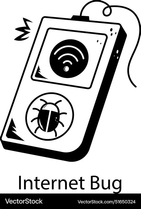 Internet Bug Royalty Free Vector Image VectorStock