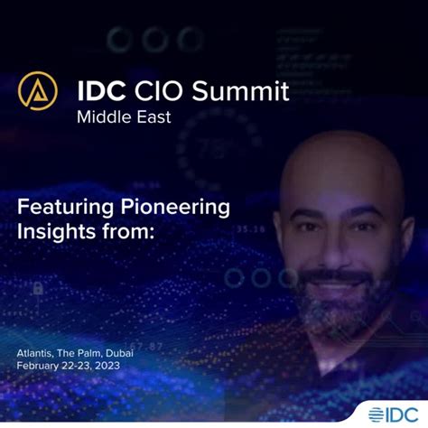 srinivas prasad on linkedin idc middle east cio summit 2023