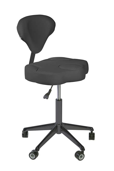 Taburete Diseño Con Respaldo Opy Gris Jubell Estetica