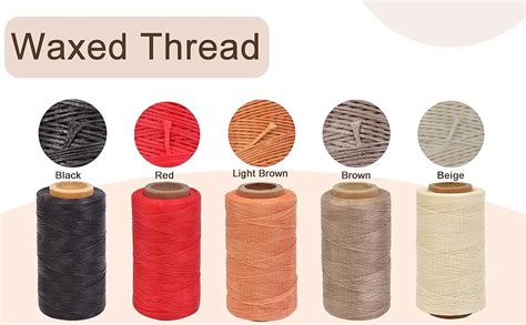 Waxed Thread 284 Yards 150d 08mm Leather Sewing Waxed