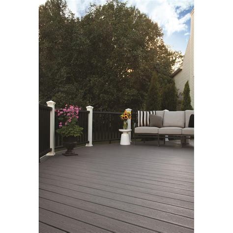 Trex Enhance Basics 16 Ft Clam Shell Square Composite Deck Board In The