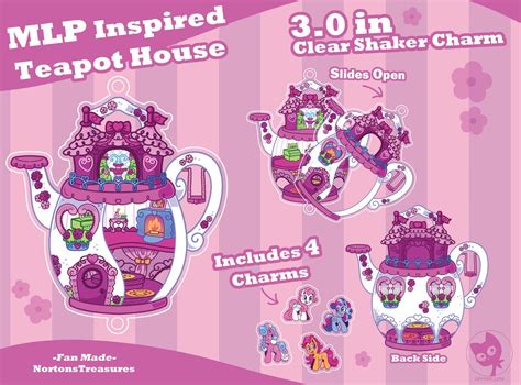 Mlp Fan Art Acrylic Shaker Charms 30 Inches Etsy