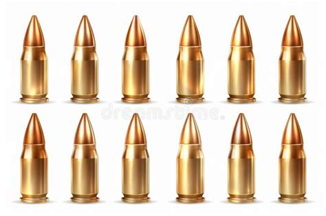 Bullet Icon Metal Shell Symbol Military Cartridge Metal Gun Sleeve