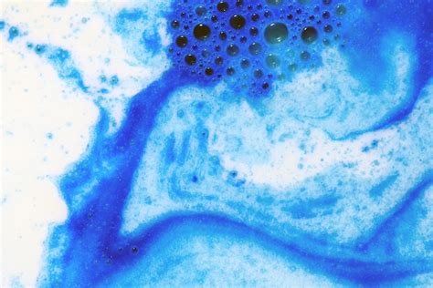 Premium Photo Blue Soap Foam Toxic Bubbles
