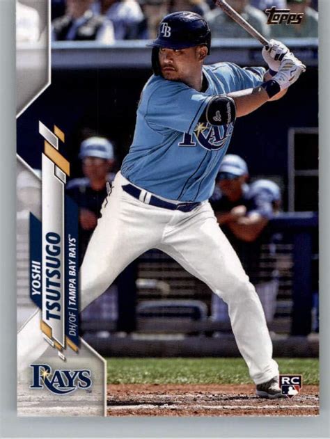 2020 Topps Update Baseball U 65 Yoshi Tsutsugo Rc Rookie Card Tampa Bay Rays