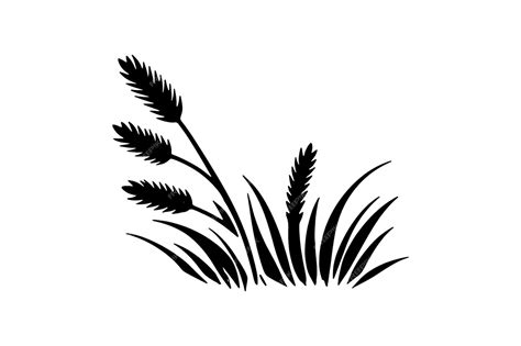 Premium Vector Grass And Flower Vector Illustration