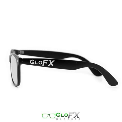 Glofx Diffraction Glasses Black Silver Mirror Outdoor Fun Shop