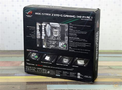 Огляд і тестування материнської плати ROG STRIX Z370 G GAMING Wi Fi AC багаті можливості в