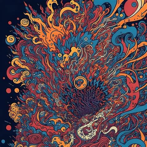 Premium Photo The Abstract Doodle Art In Multitude Array Of Shapespatternstexturescolors And