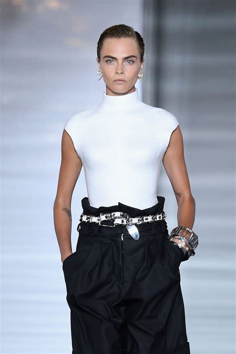 Cara Delevingne Walks Balmain Show Paris Fashion Week 09 28 2018