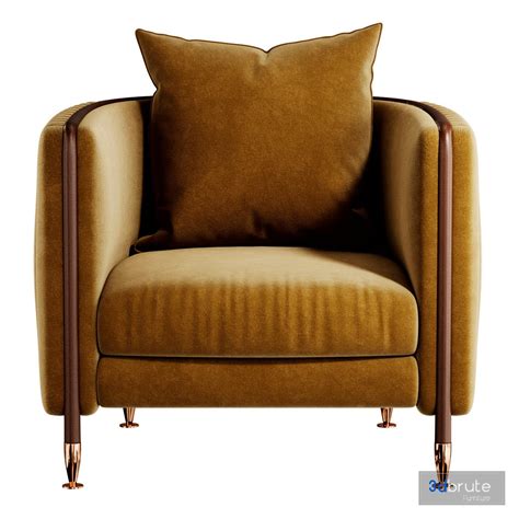 Barlow Armchair 3d Model Buy Download 3dbrute