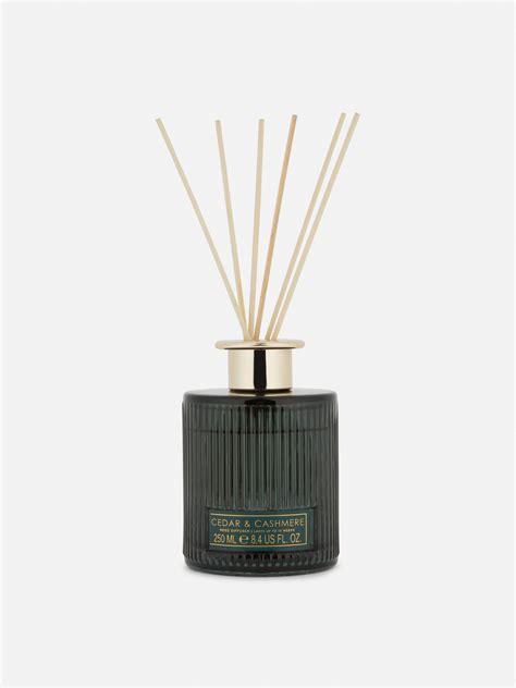 Black Scented Reed Diffuser In Glass Lidded Container Primark