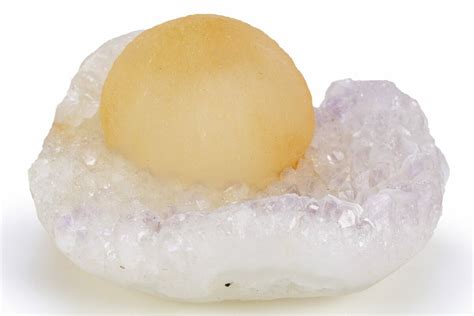 26 Botryoidal Yellow Orange Fluorite On Quartz India 306008 For