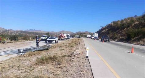 Se Registra Accidente De Tractocamión En Carretera Nogales Ímuris