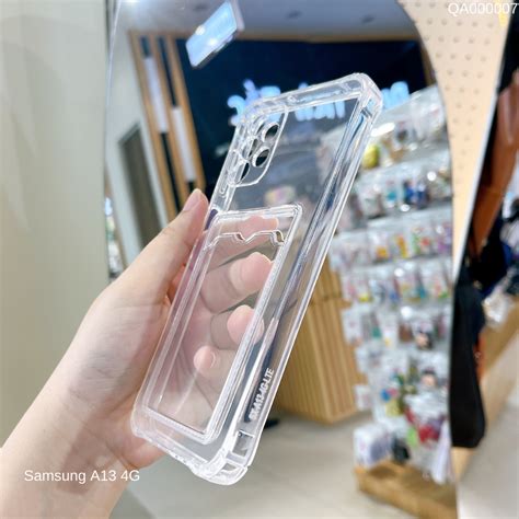 Ốp Ss A13 4g Dẻo Trong Kèm Ví Card