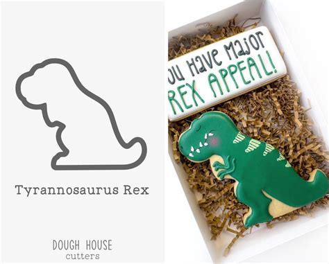 Tyrannosaurus Rex Cookie Cutter Etsy