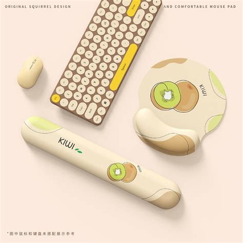Delicious Kiwi Fruit Wrister Protective Mouse Pad Silicone Cute Personality Ins Simple Girl 3d