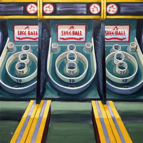 Stampa Artistica Di Skee Ball Arte Arcade Nostalgia Giochi Depoca