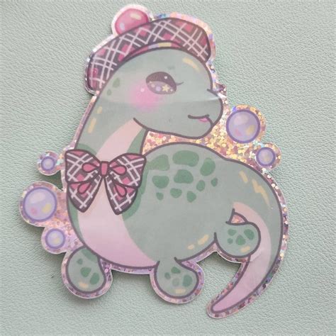 Kawaii Nessie Cryptid Sticker Mothman Alien Flatwoods Monster