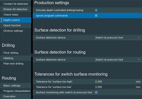 Sieb And Meyer Relies On Switches At Pressure Foot For Depth Control