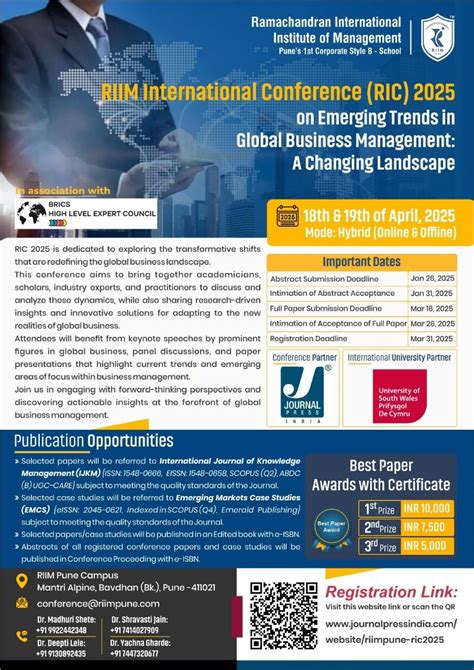 Glad To Share That My Institute Is Organising An International Conference In April 2025 🌟 Join