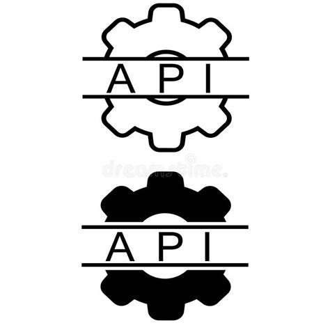 Api Vector Icon Software Integration Illustration Sign Application