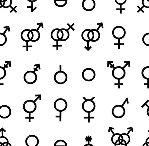 Premium Vector Vector Seamless Pattern Of Gender Sex Orientation